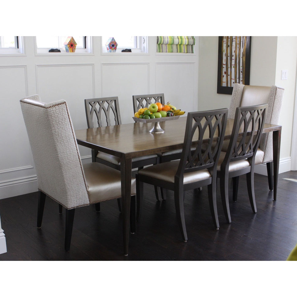 Modern Edison Dining Table with White Oak Top – Mortise & Tenon