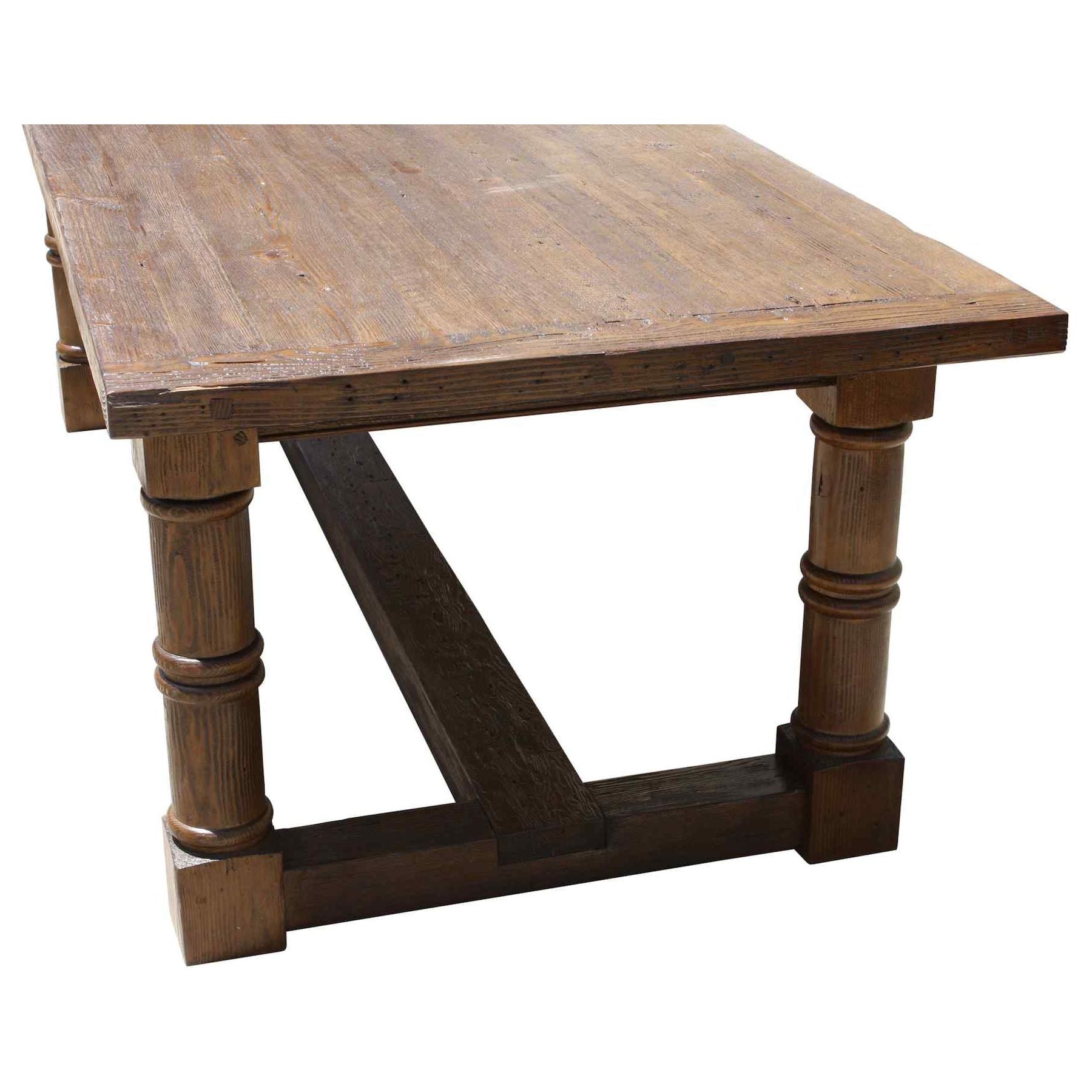 Modern Custom Hand Crafted Table Made from Reclaimed Wood Built in Los ...