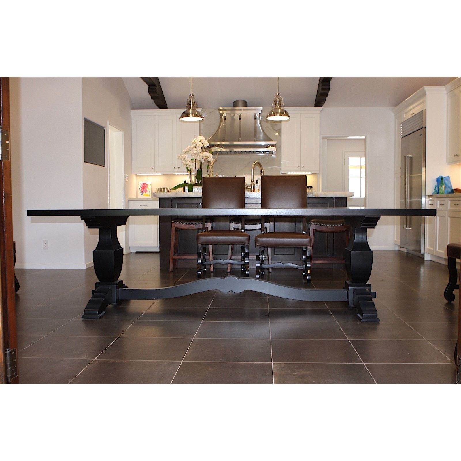 Colonial Trestle Dining Table – Mortise & Tenon