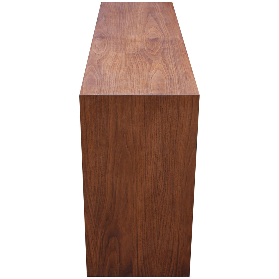 Modern Solid Walnut Console Table – Mortise & Tenon