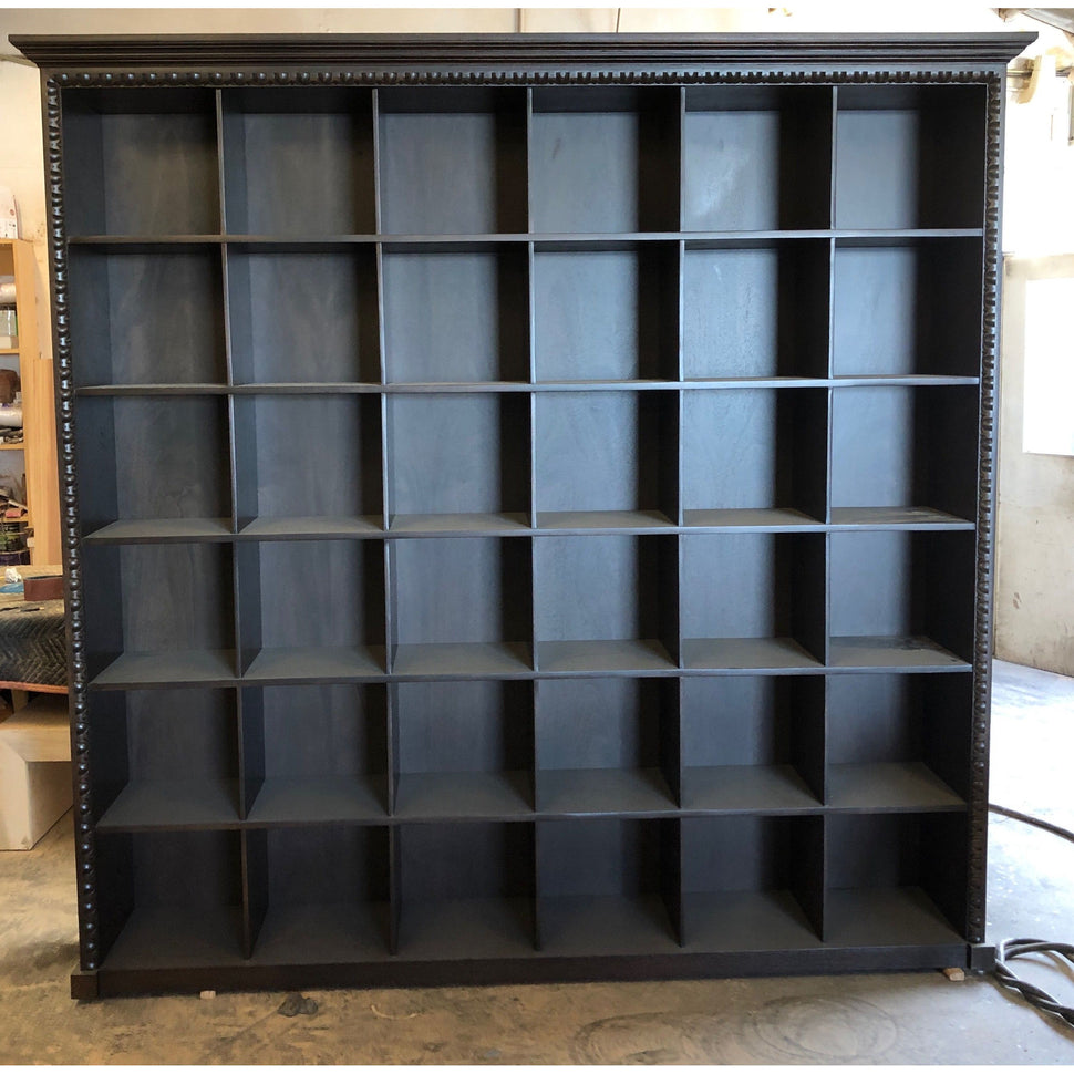 Awesome Record Collection - Custom Mahogany Bookcase – Mortise & Tenon
