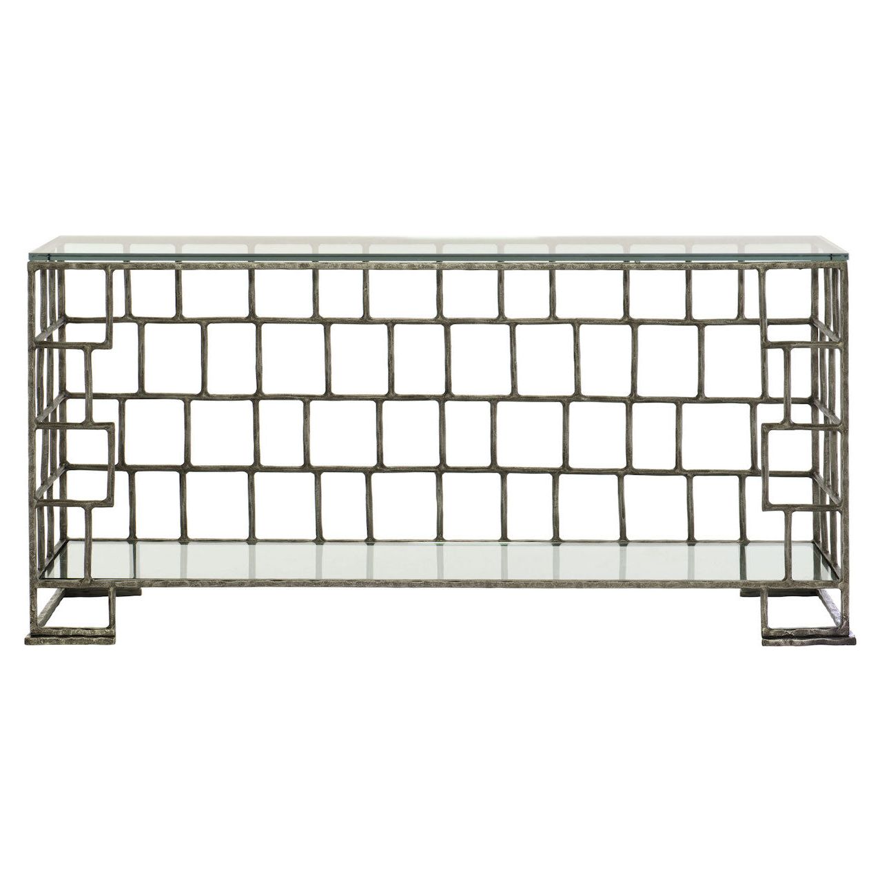 Harris Hammered Steel Console – Mortise & Tenon
