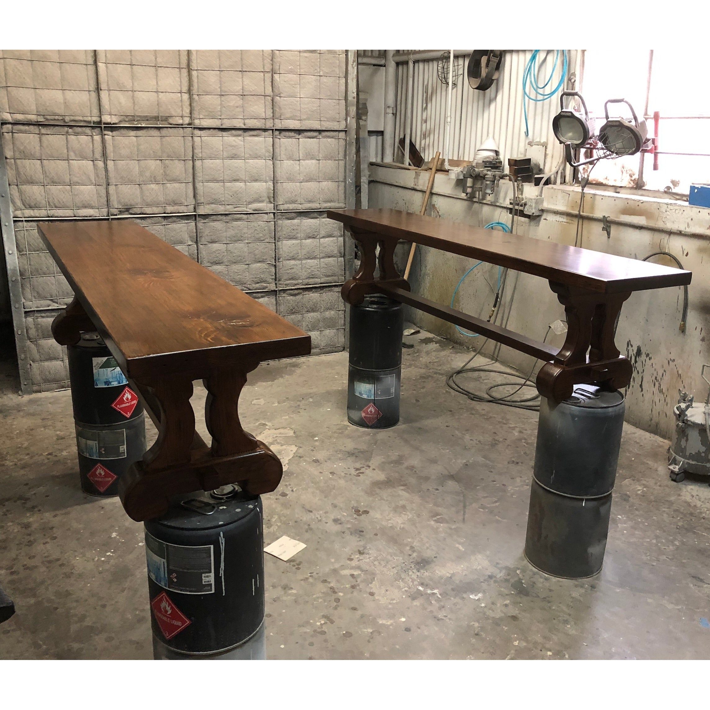 Gothic Style Bench Handmade From Reclaimed Old Wood Salvaged From Old ...