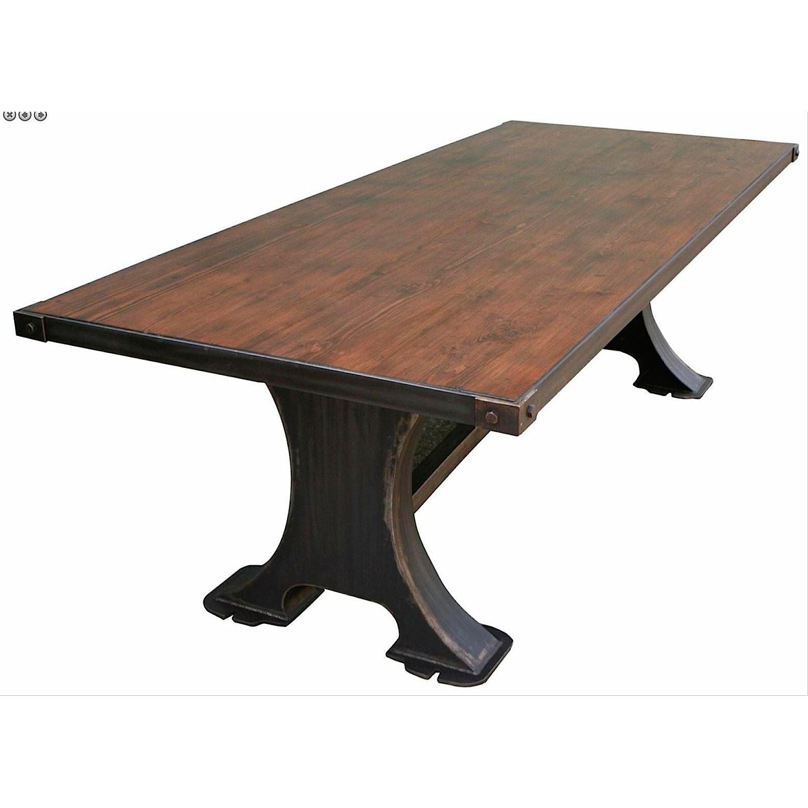 Industrial Machine Base - Roberto Dining Table – Mortise & Tenon