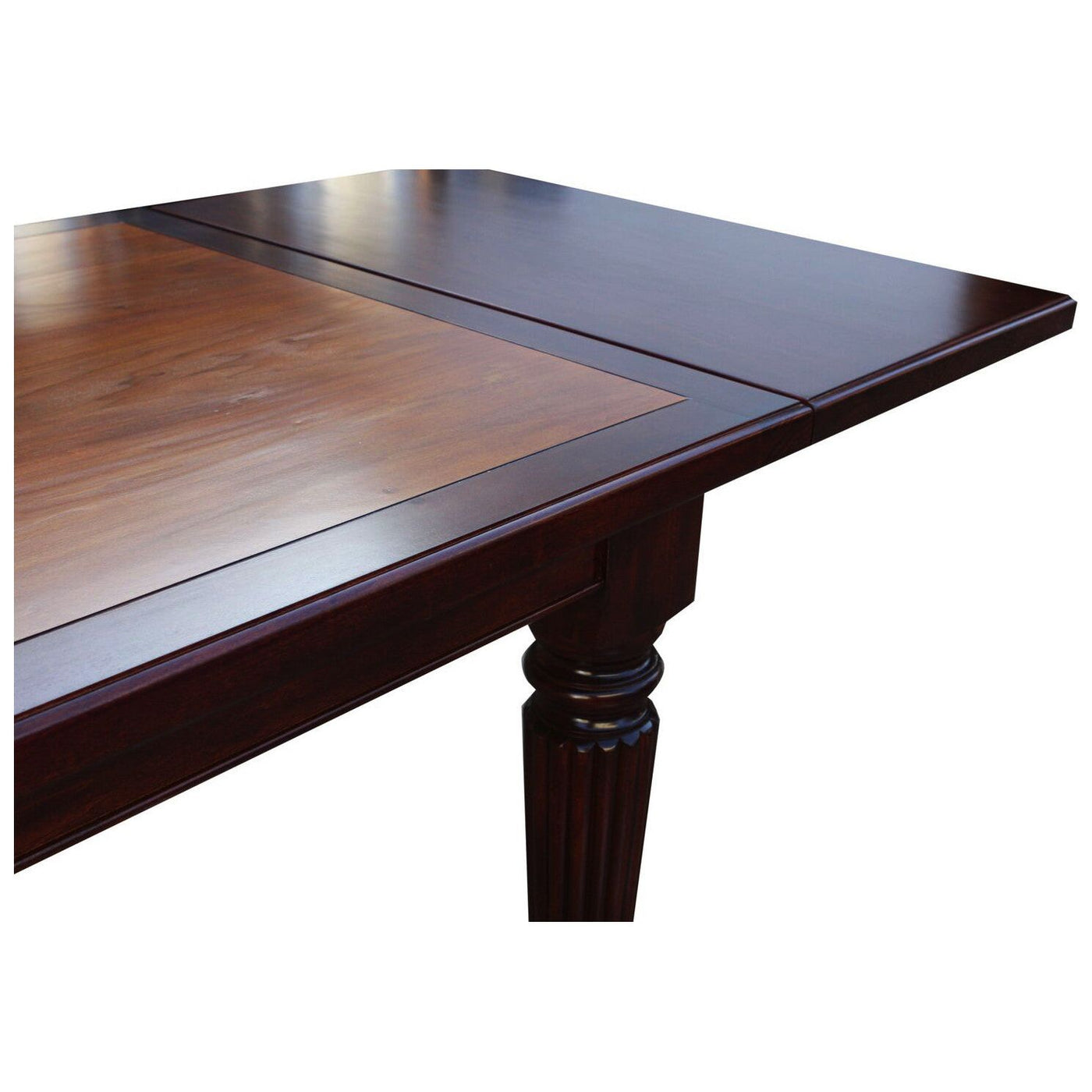 Custom Fluted Leg Extension Dining Table – Mortise & Tenon