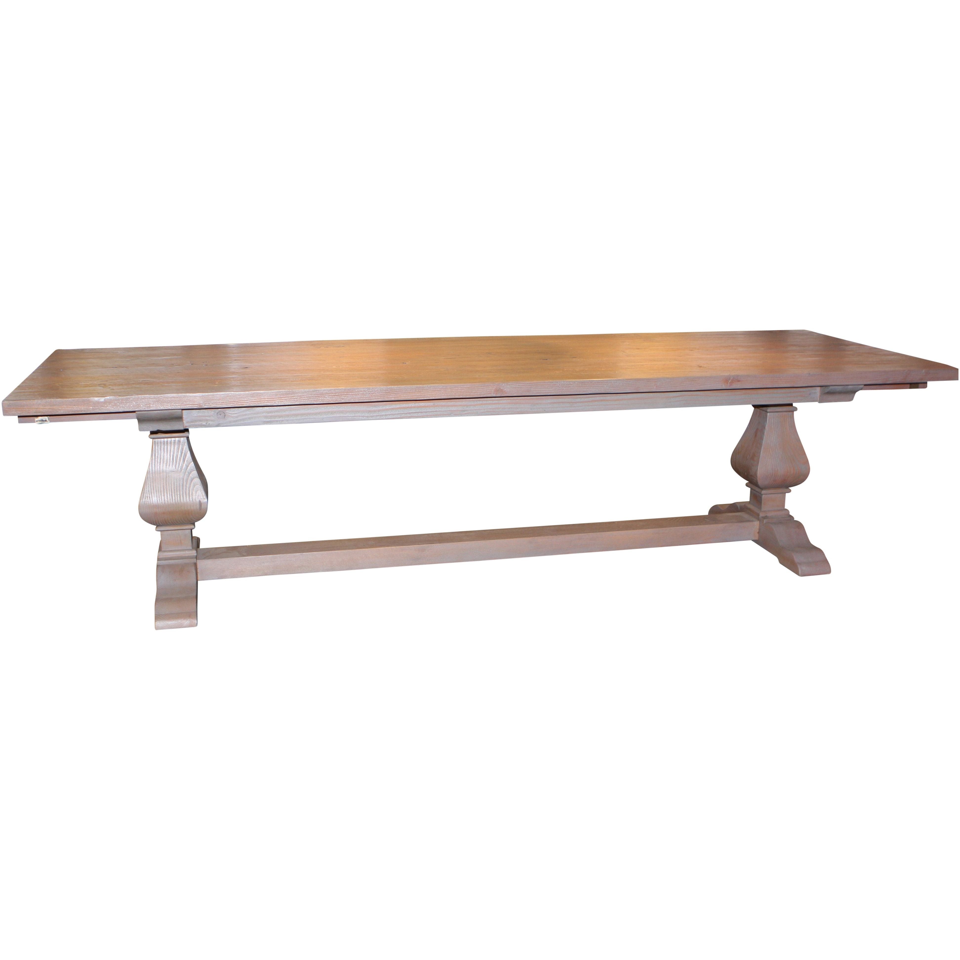 Segovia Reclaimed Wood Extension Trestle Dining Table – Mortise & Tenon