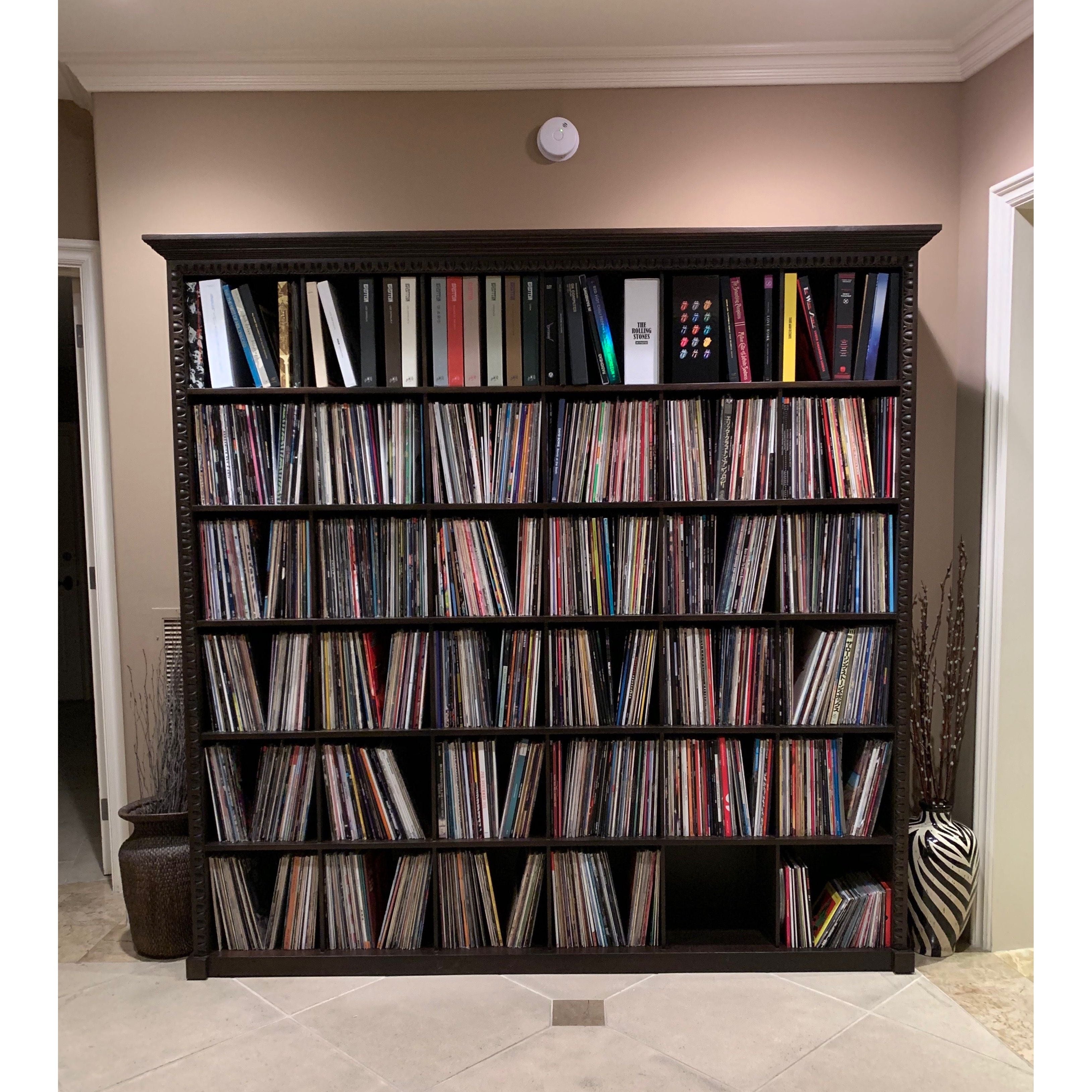 Awesome Record Collection - Custom Mahogany Bookcase – Mortise & Tenon