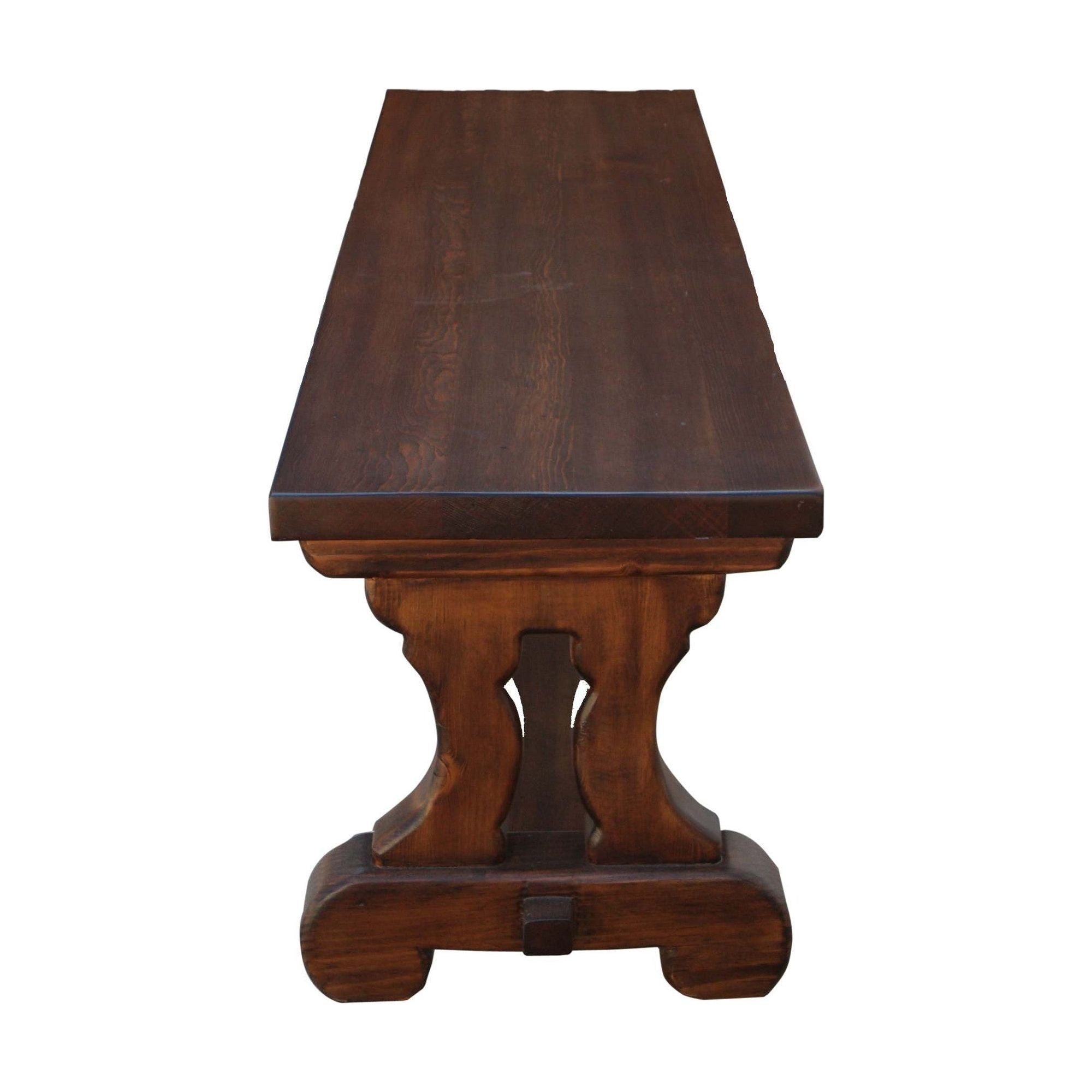 Gothic Style Bench Handmade From Reclaimed Old Wood Salvaged From Old ...