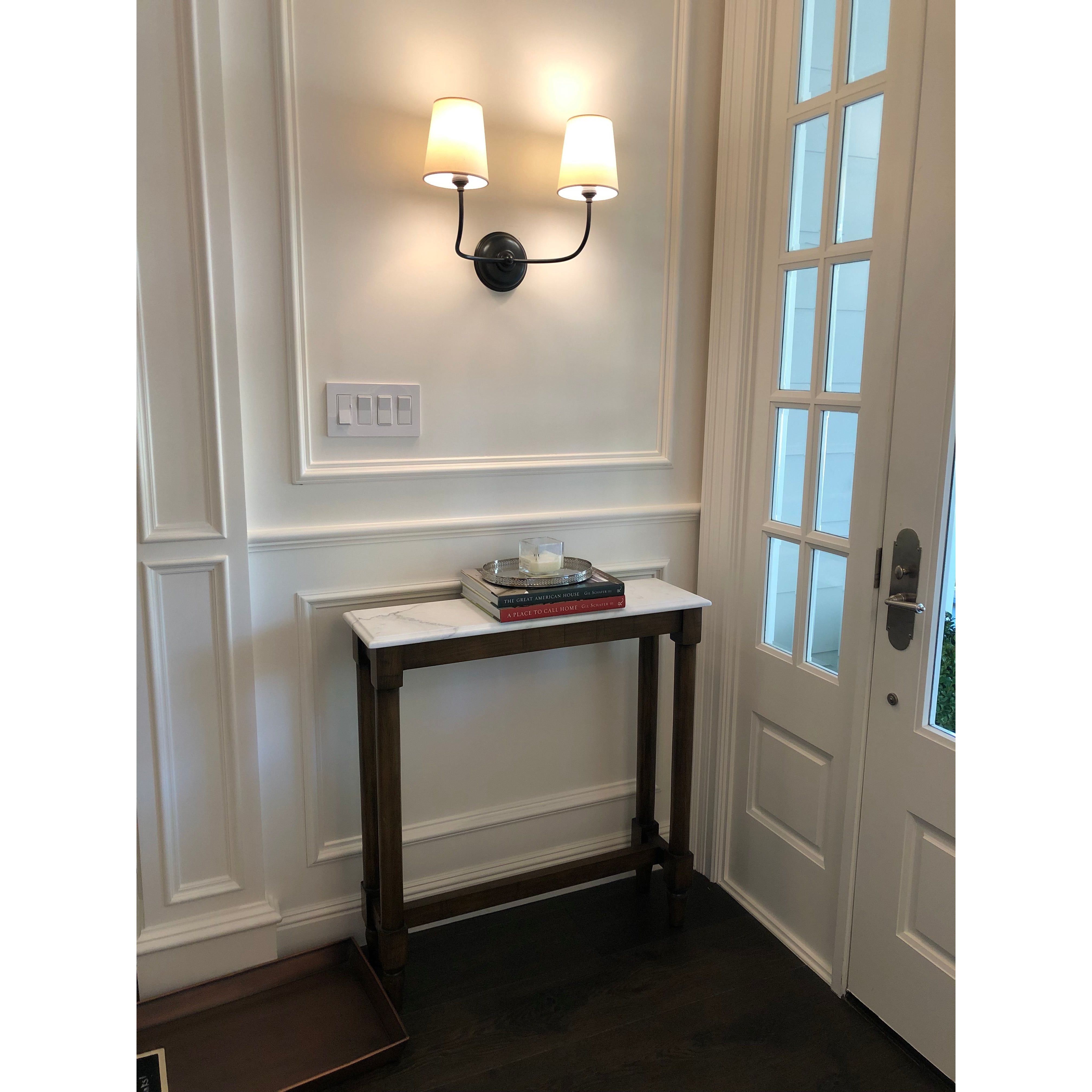 Foyer Tables - Antique Mirror and Marble Top Table – Mortise & Tenon