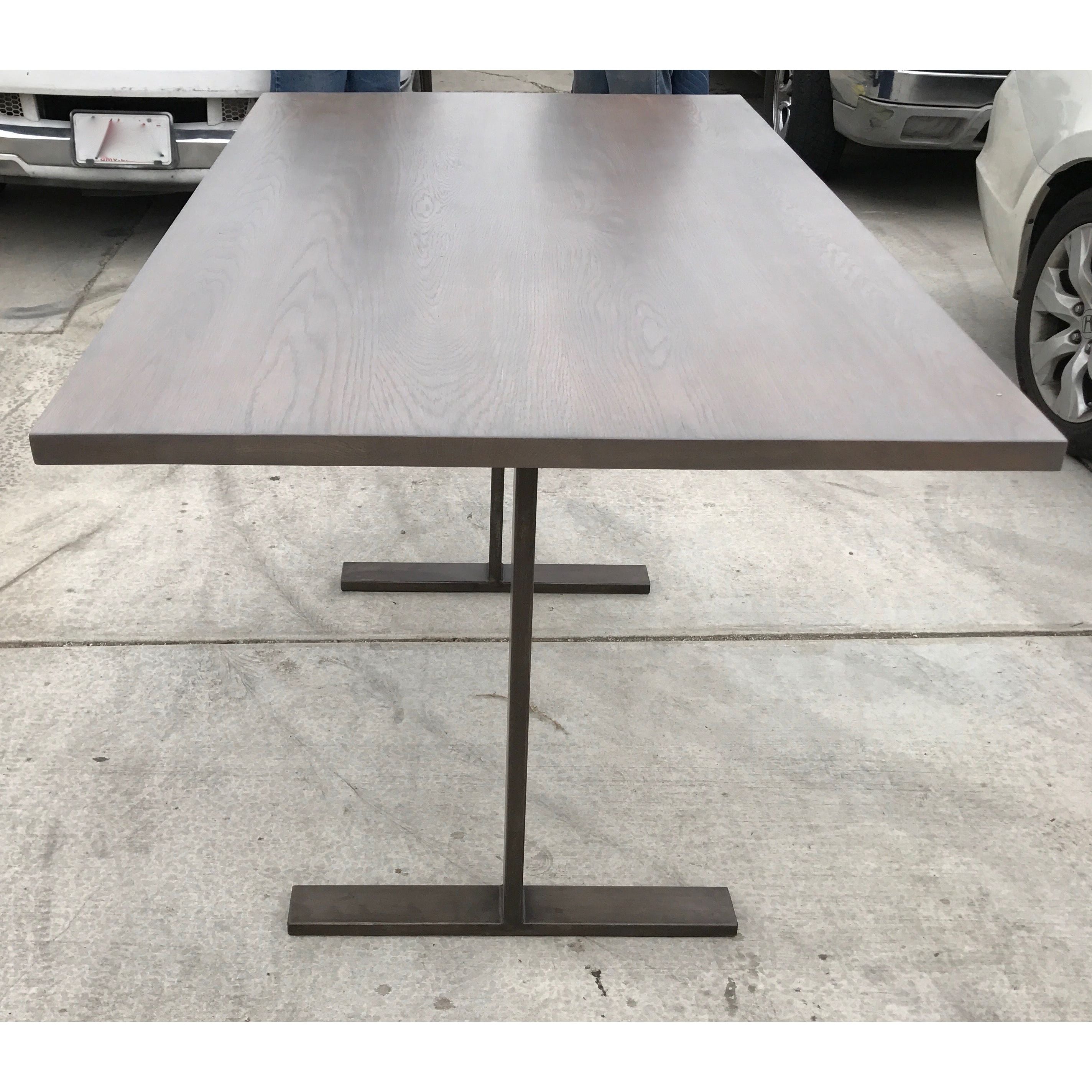Solid White Oak Modern Bergen Dining Table – Mortise & Tenon