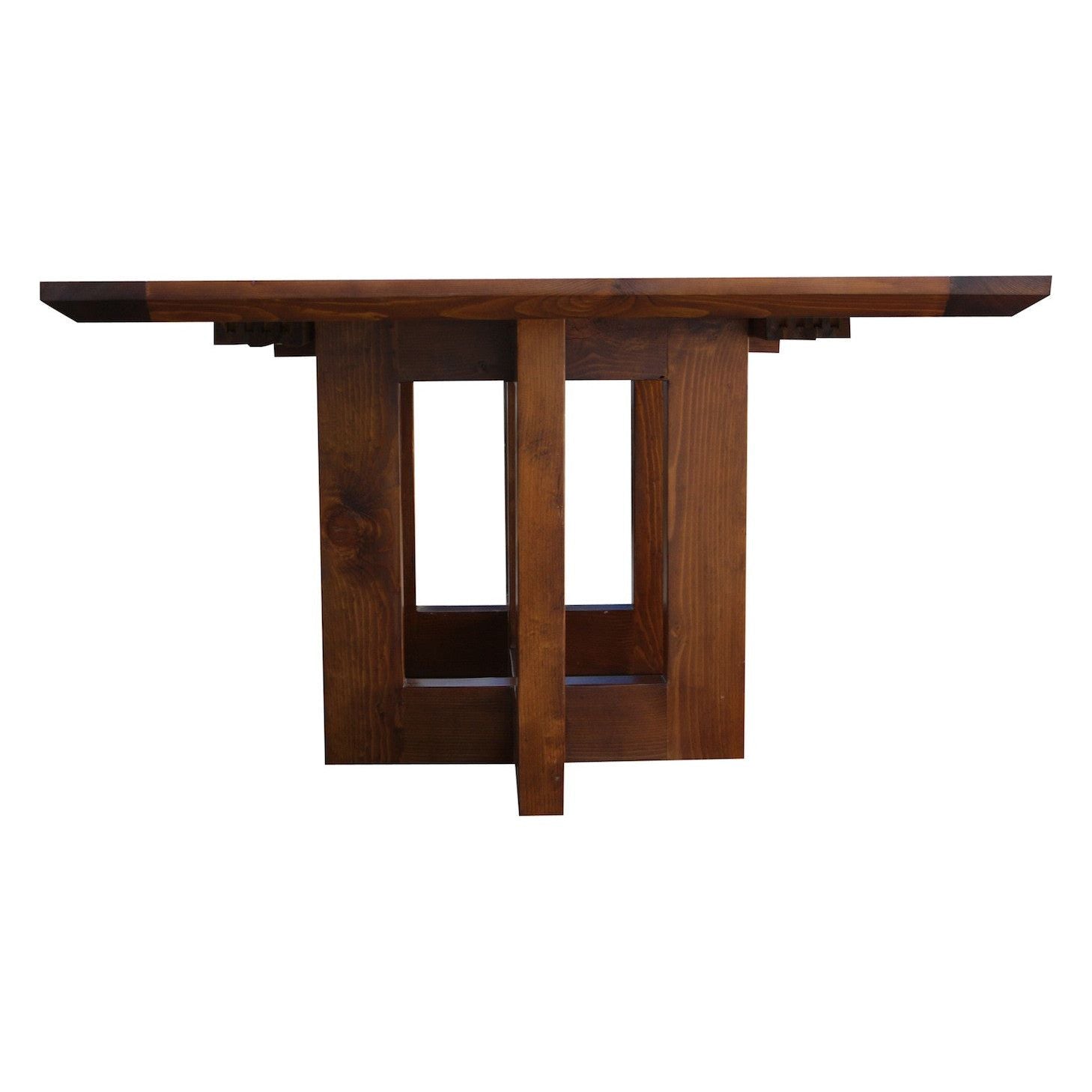 Mid-Century Modern Metro Extension Trestle Dining Table – Mortise & Tenon