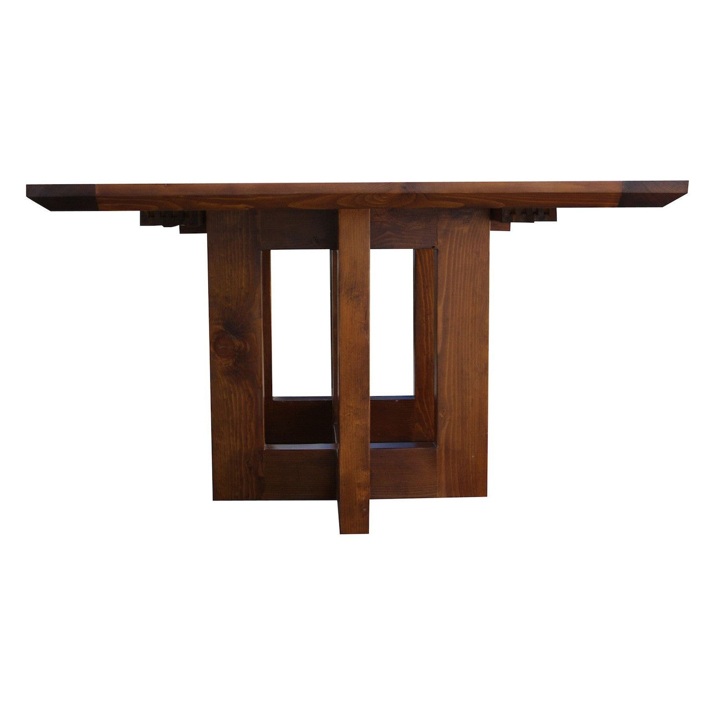 Mid-Century Modern Metro Extension Trestle Dining Table – Mortise & Tenon
