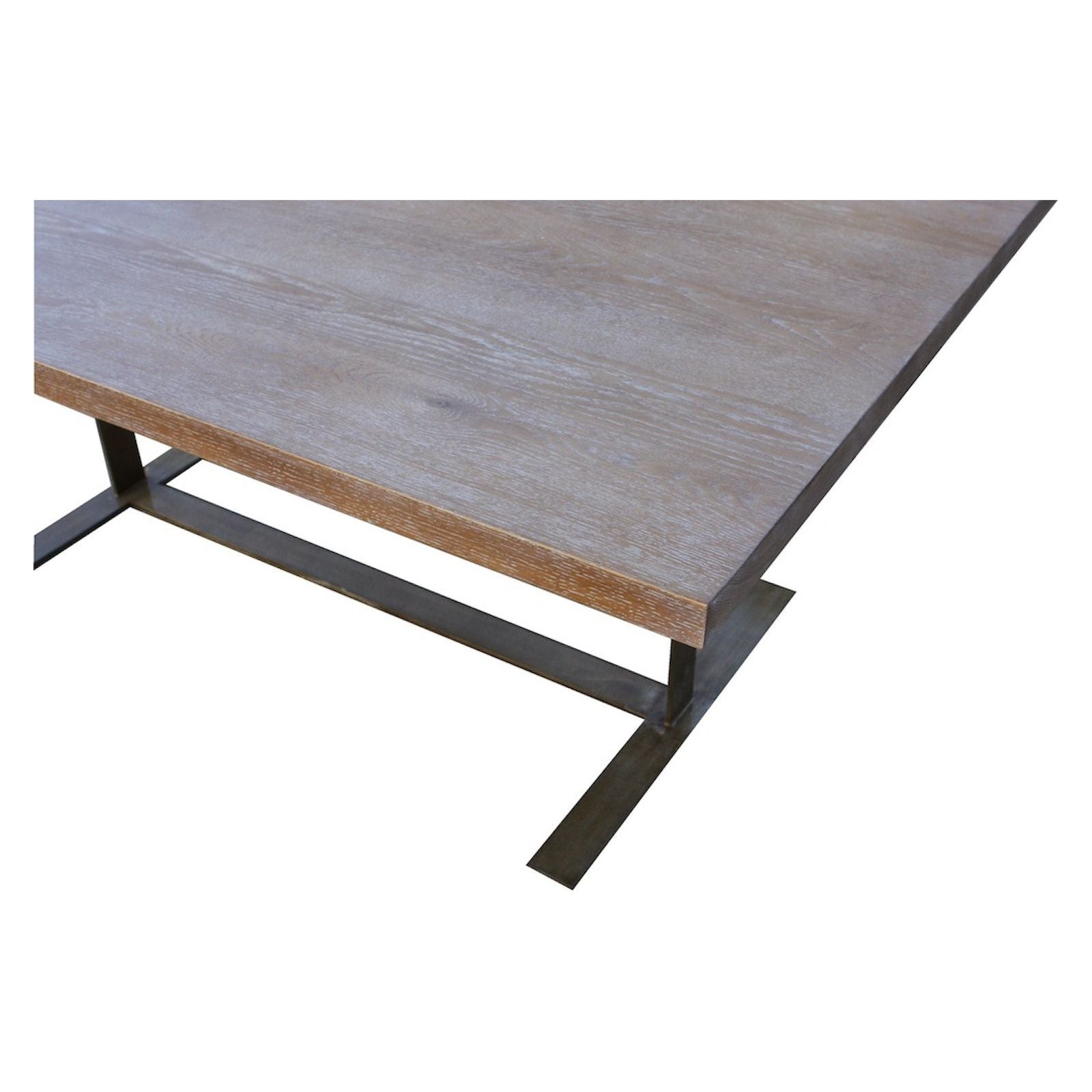 Mid-Century Industrial Modern Trestle Table – Mortise & Tenon