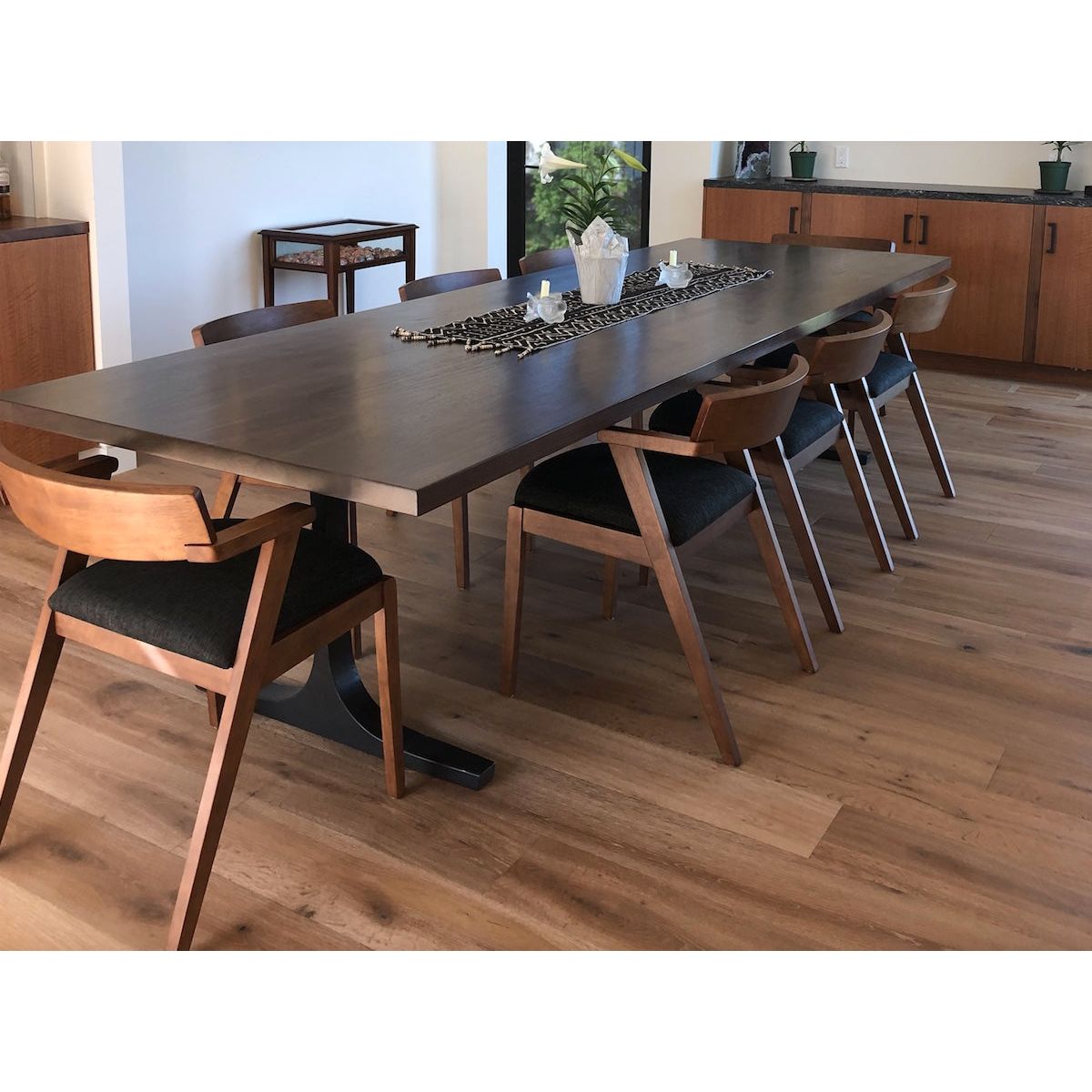 Bergen Dining Table With a Solid Walnut Top – Mortise & Tenon