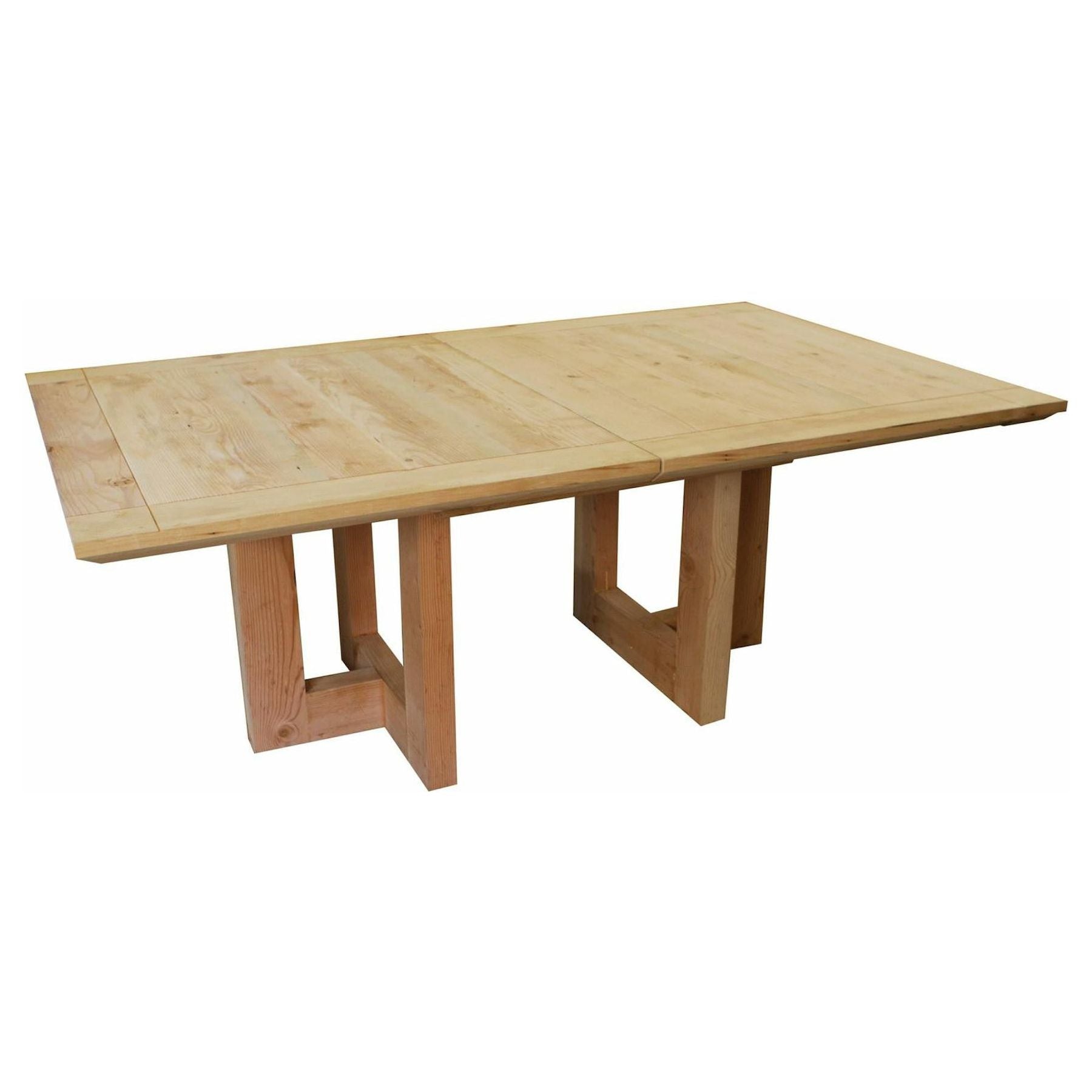Mid-Century Modern Metro Extension Trestle Dining Table – Mortise & Tenon