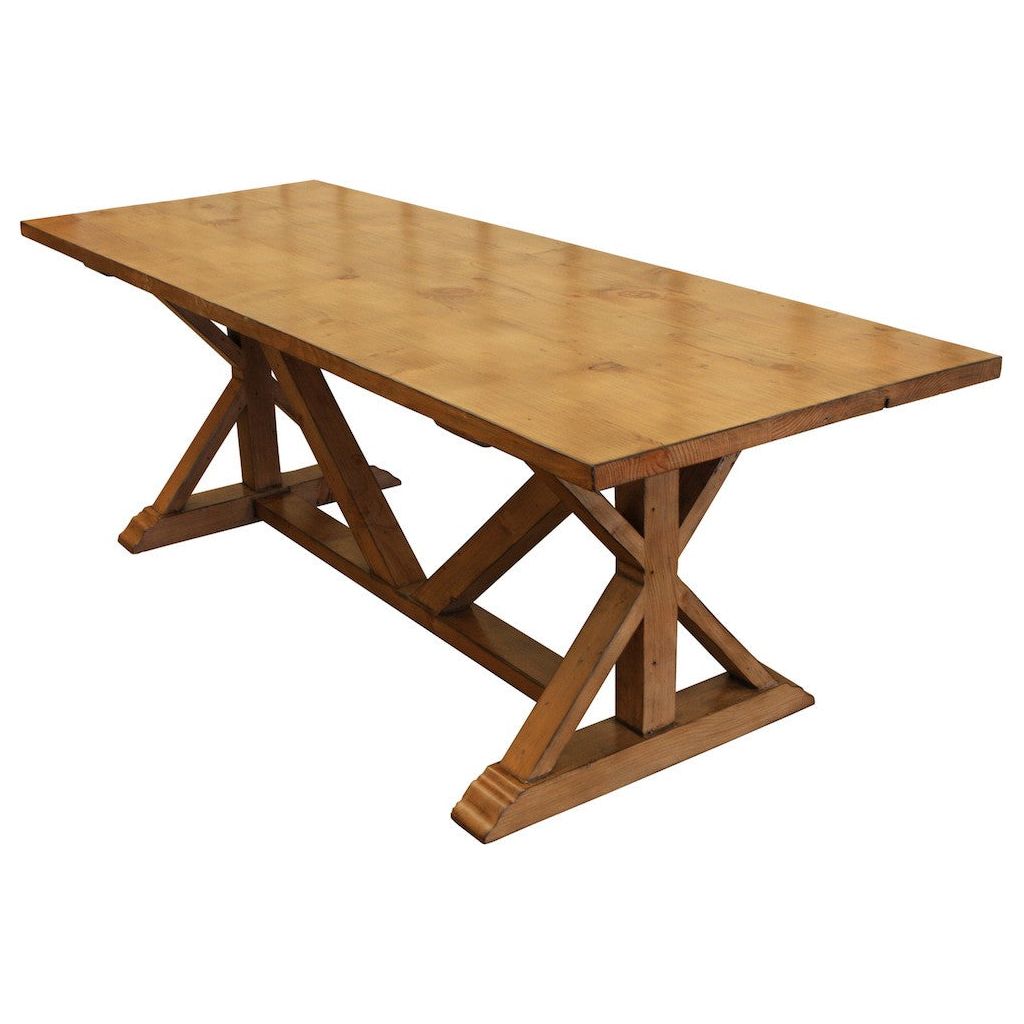 Country Trestle Refectory Dining Table – Mortise & Tenon