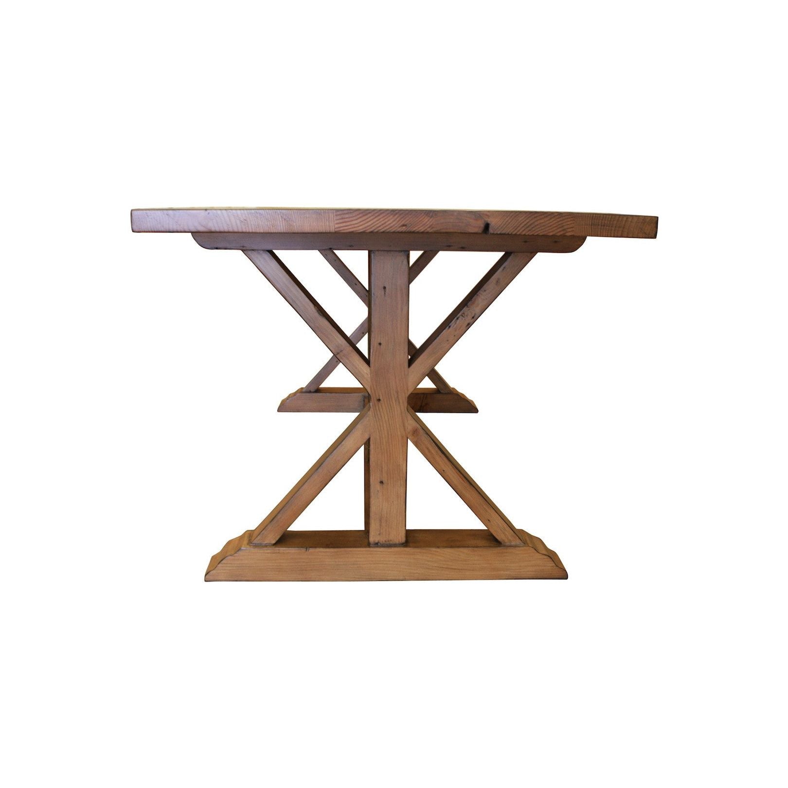 Country Trestle Refectory Dining Table – Mortise & Tenon