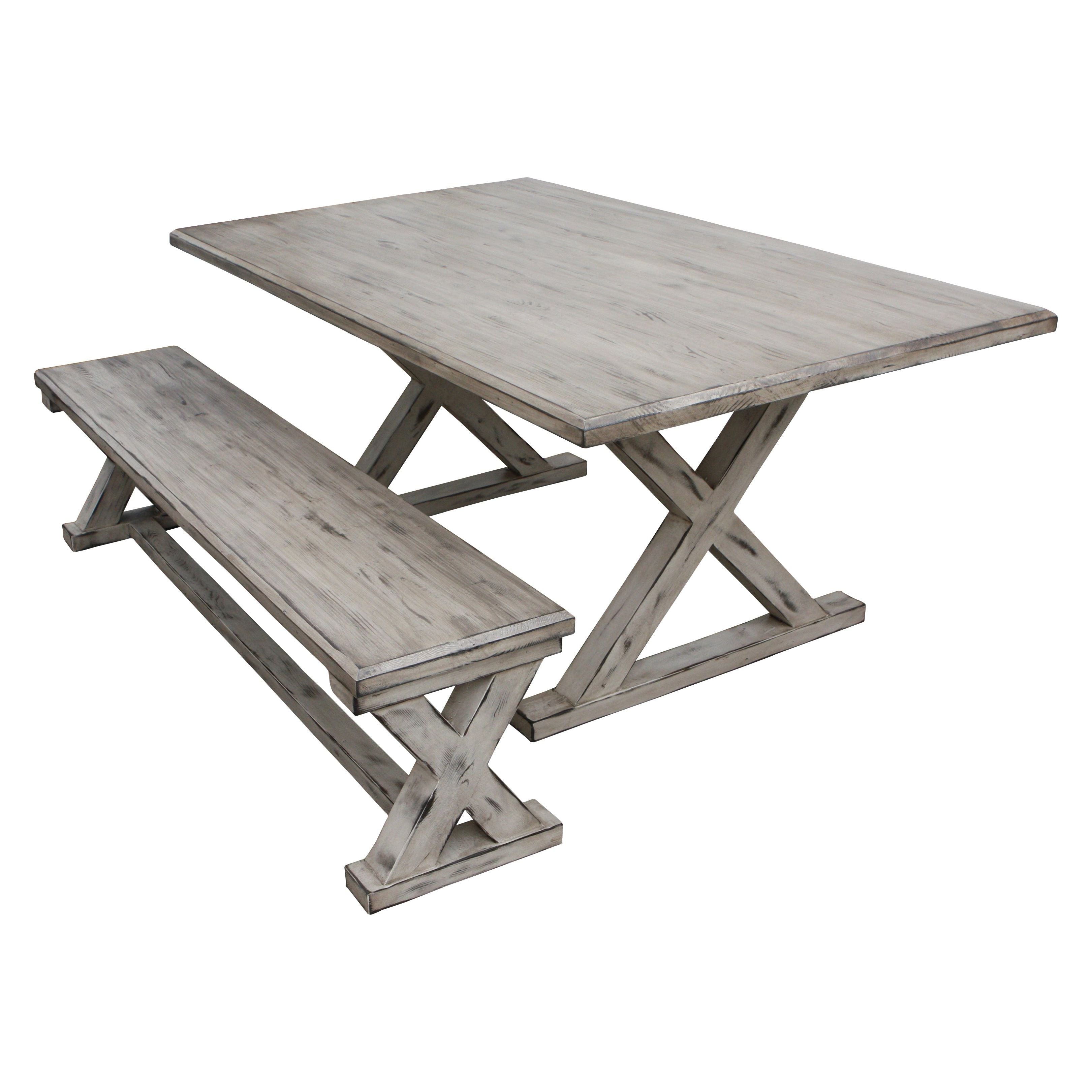 Classic Country X Base Dining Table – Mortise & Tenon