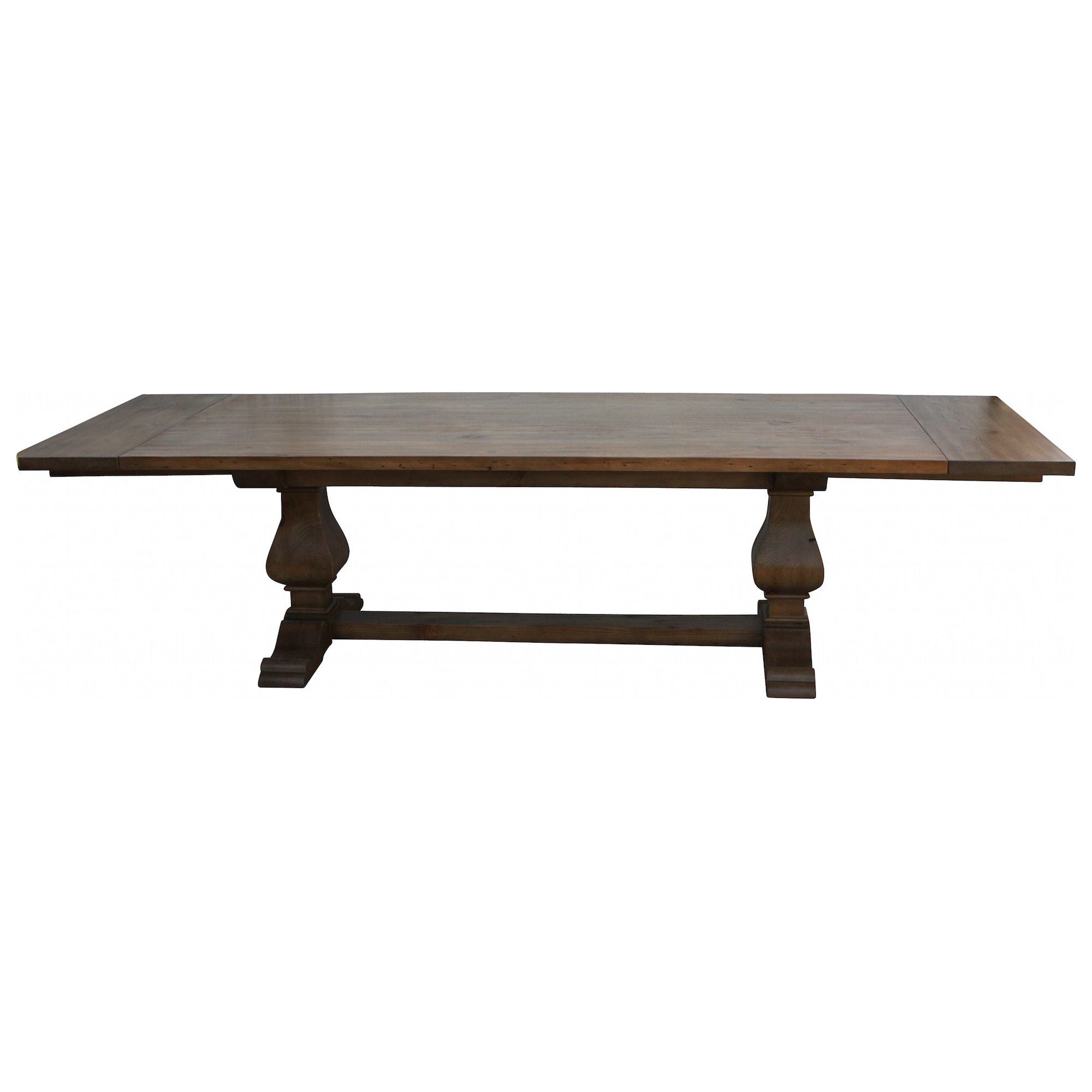 Segovia Reclaimed Wood Extension Trestle Dining Table – Mortise & Tenon