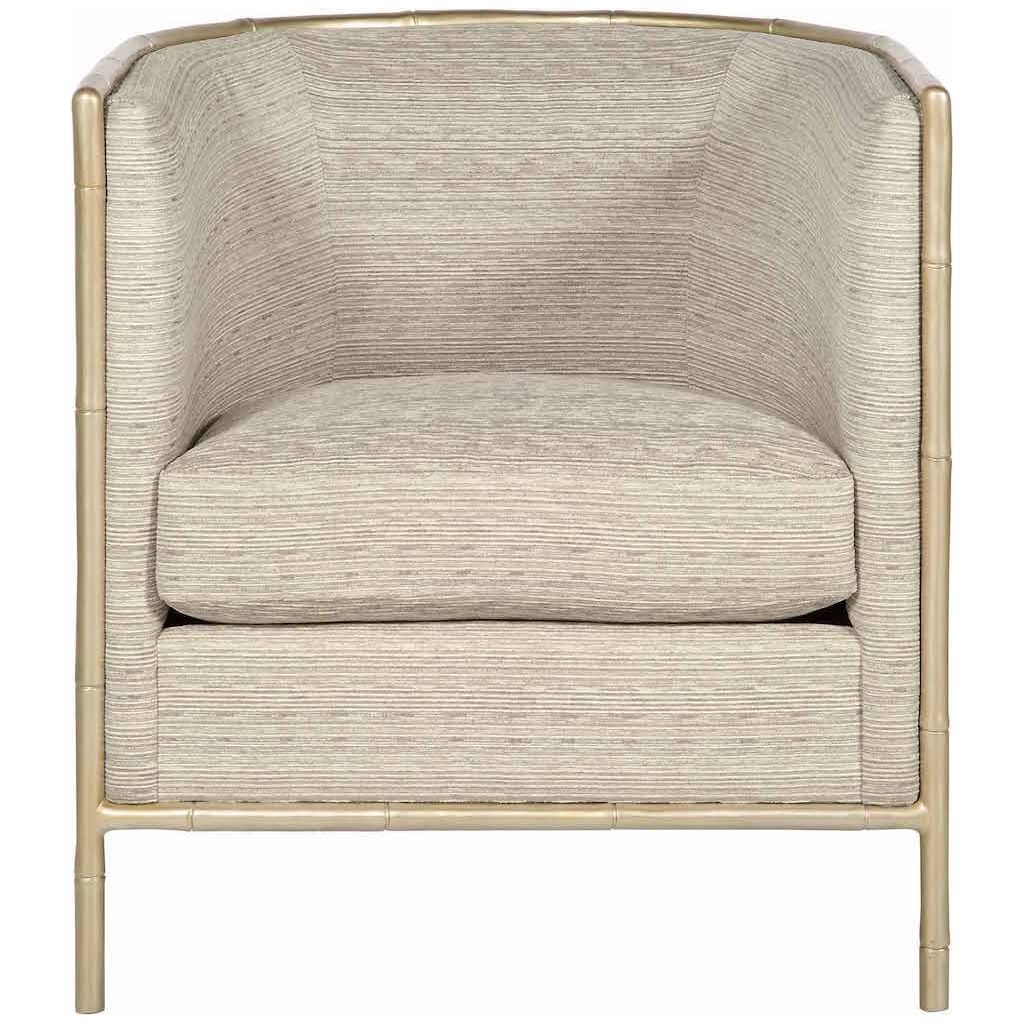 Monique, Metallic Silver Curved Chair – Mortise & Tenon