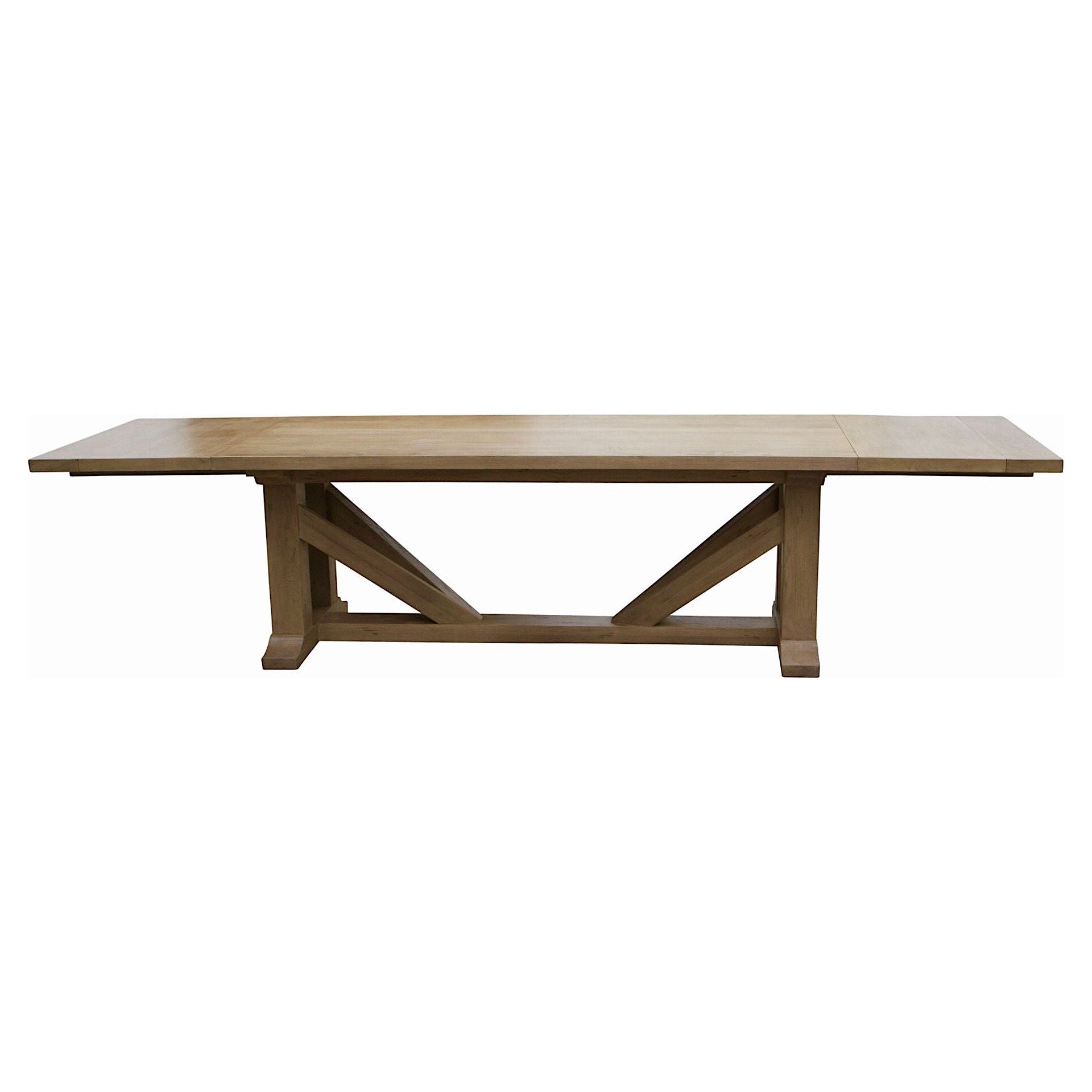 Country Style Extension Dining Table – Mortise & Tenon