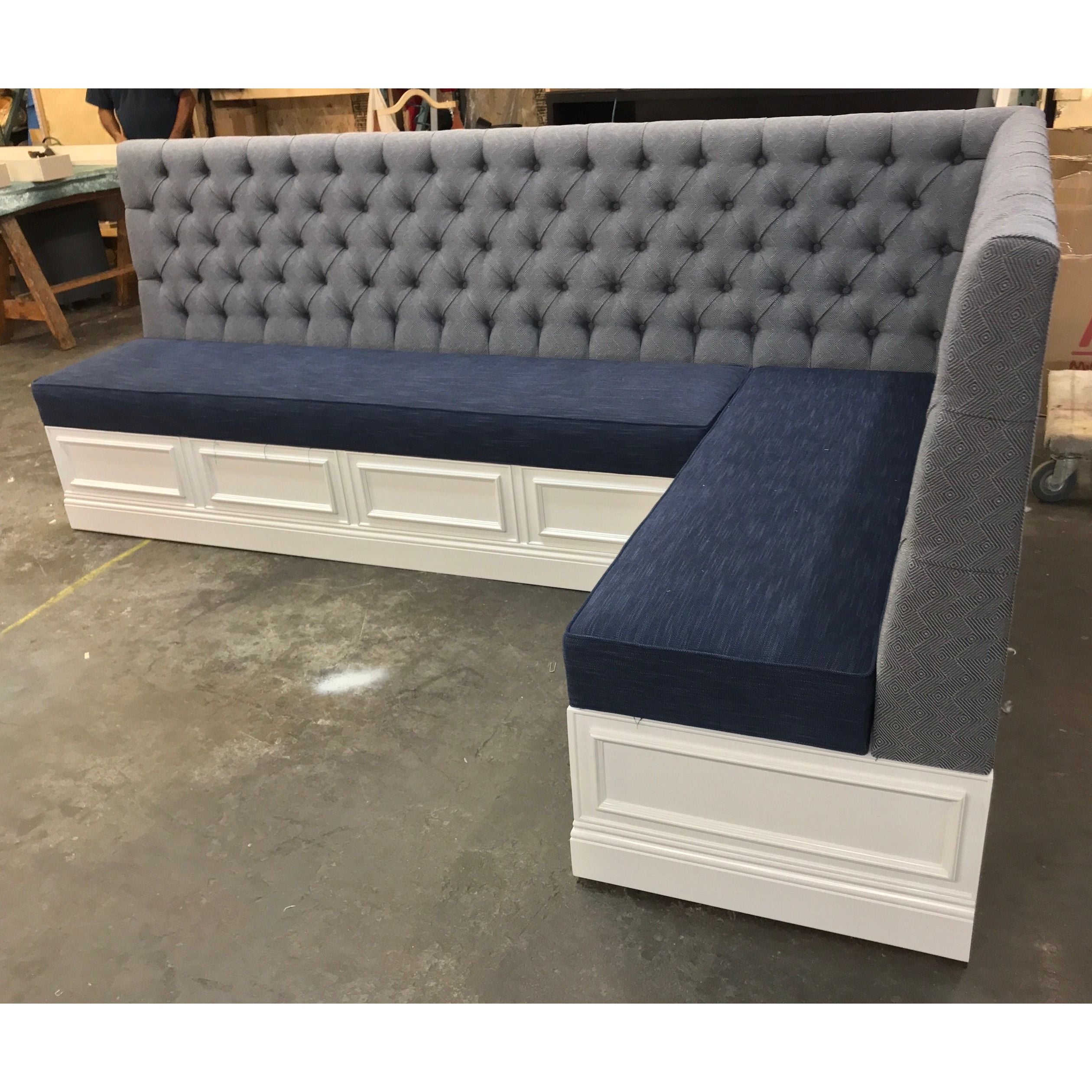 Custom Upholstered Banquettes – Mortise & Tenon