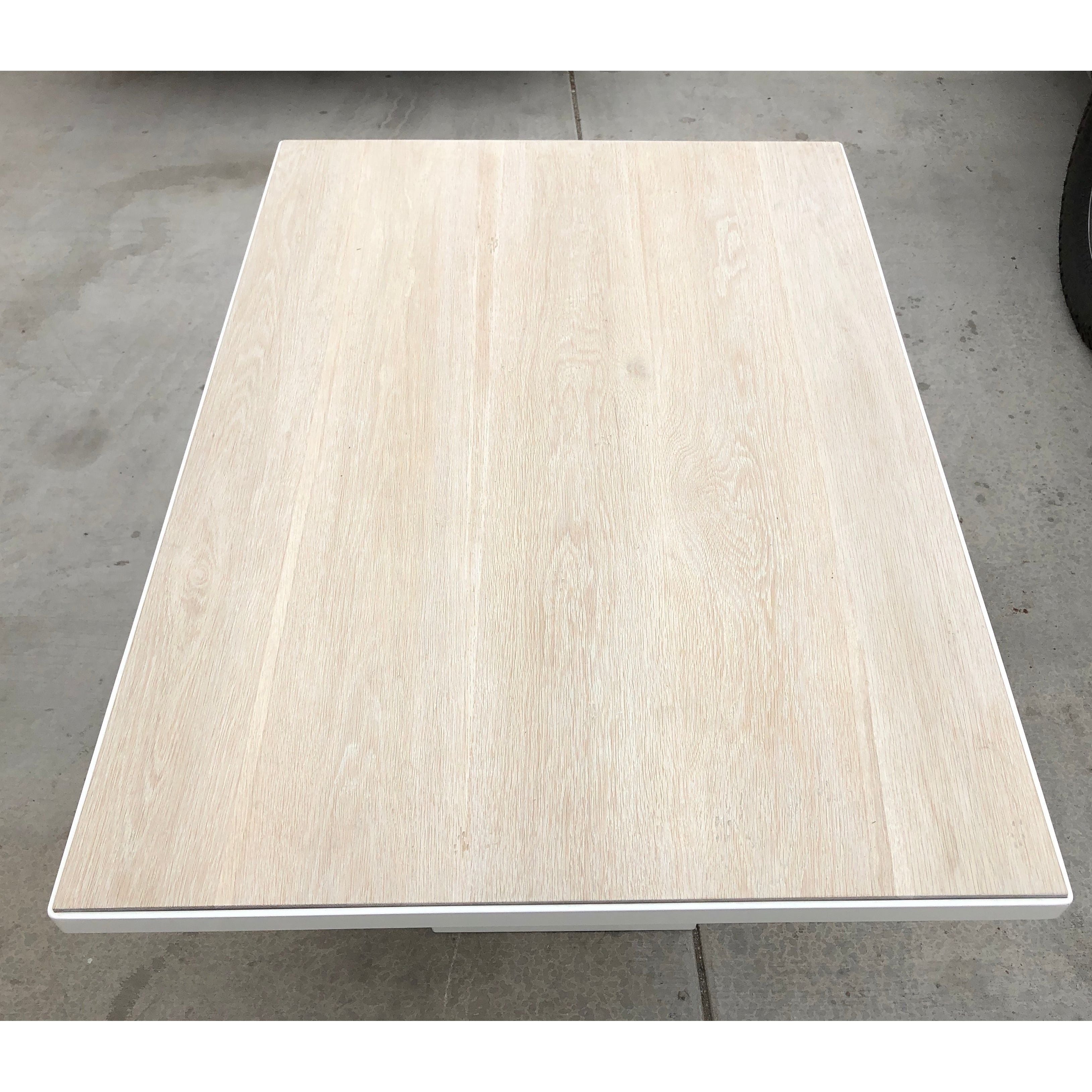 Custom White Oak and Powder Coated White Metal – Mortise & Tenon